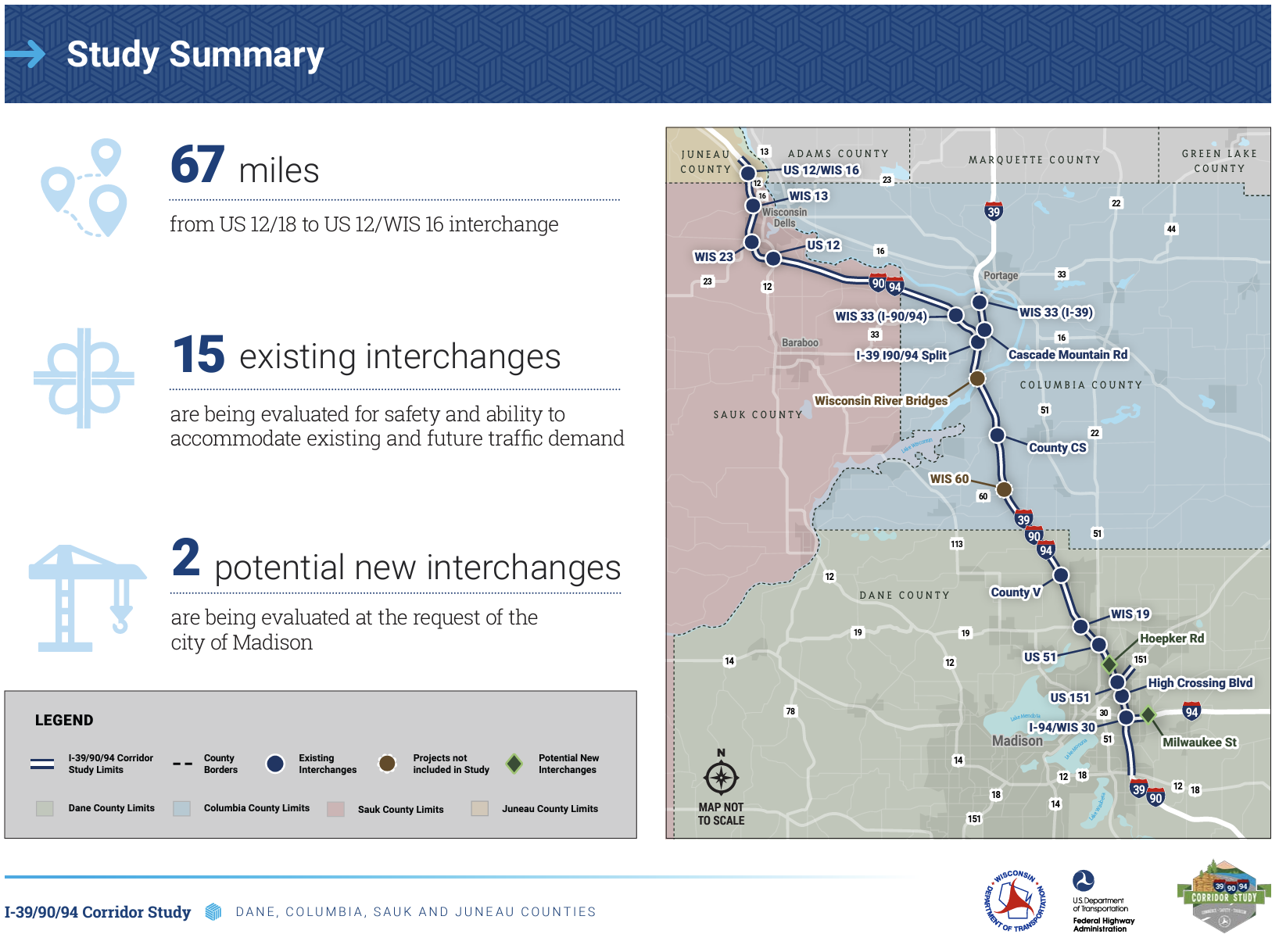 WisDOT to seek federal approval for expanding 67 miles of I-39/90/94 - WTBA