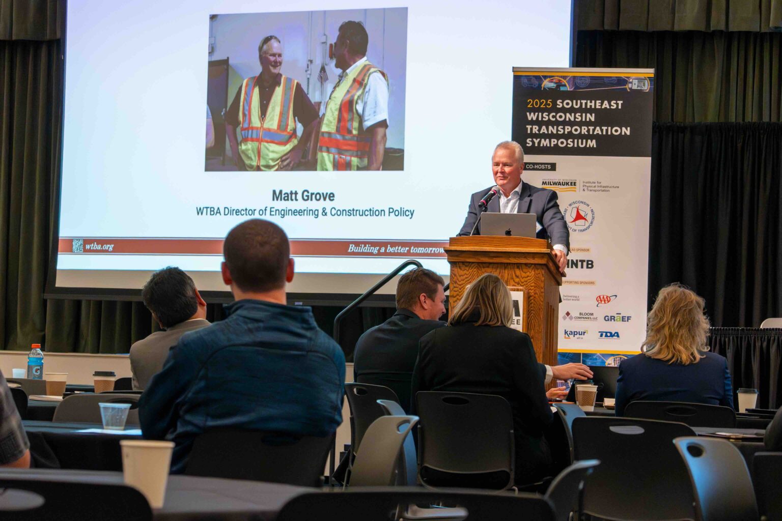 WTBA’s Grove talks work zone safety during UWM transportation symposium ...